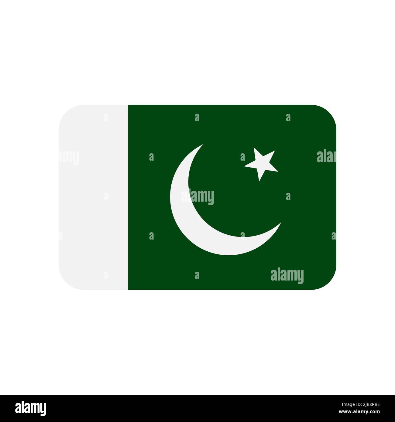 Pakistan flag vector icon on white background Stock Vector Image & Art ...