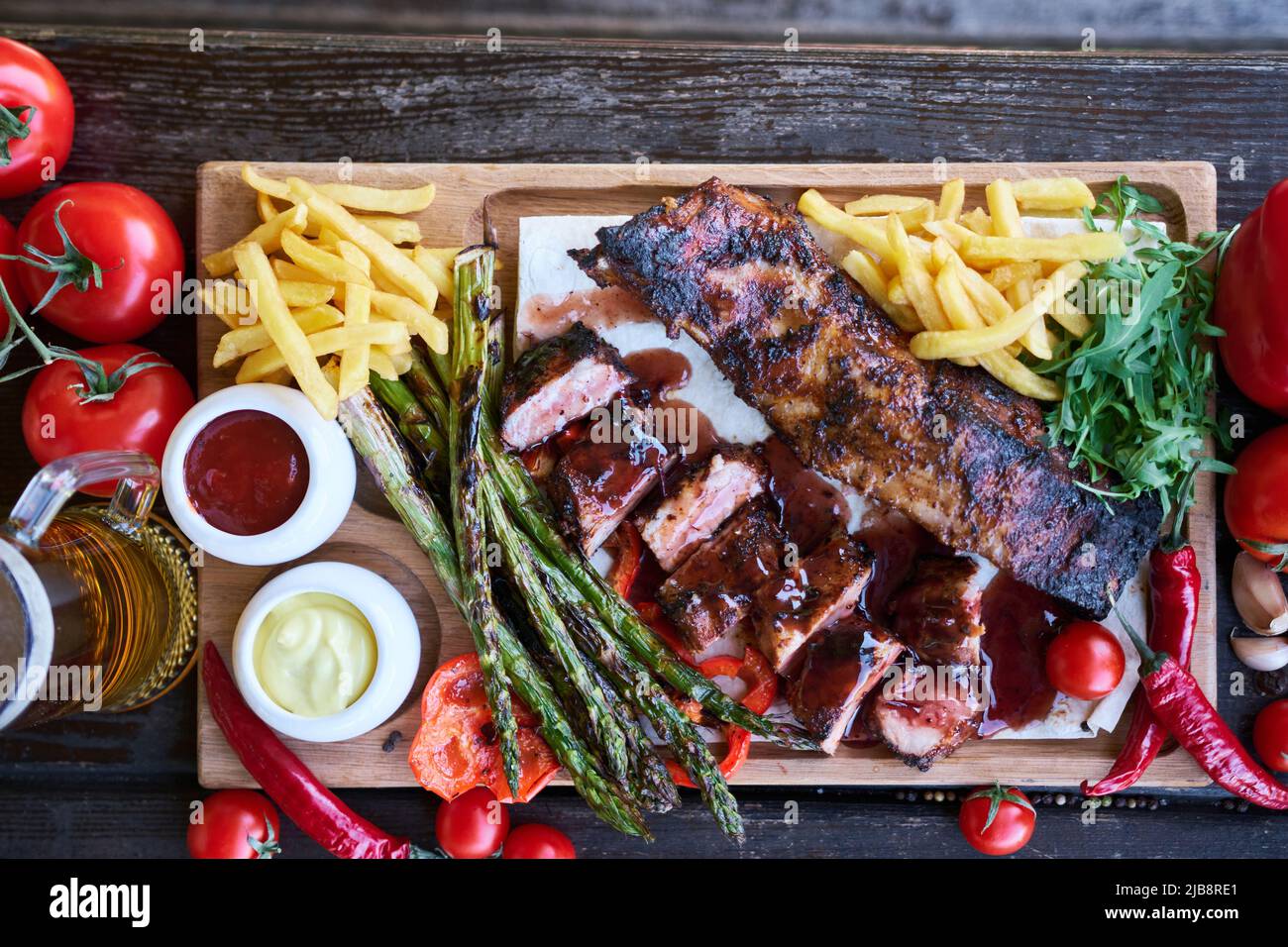 Wooden barbecue hi-res stock photography and images - Alamy