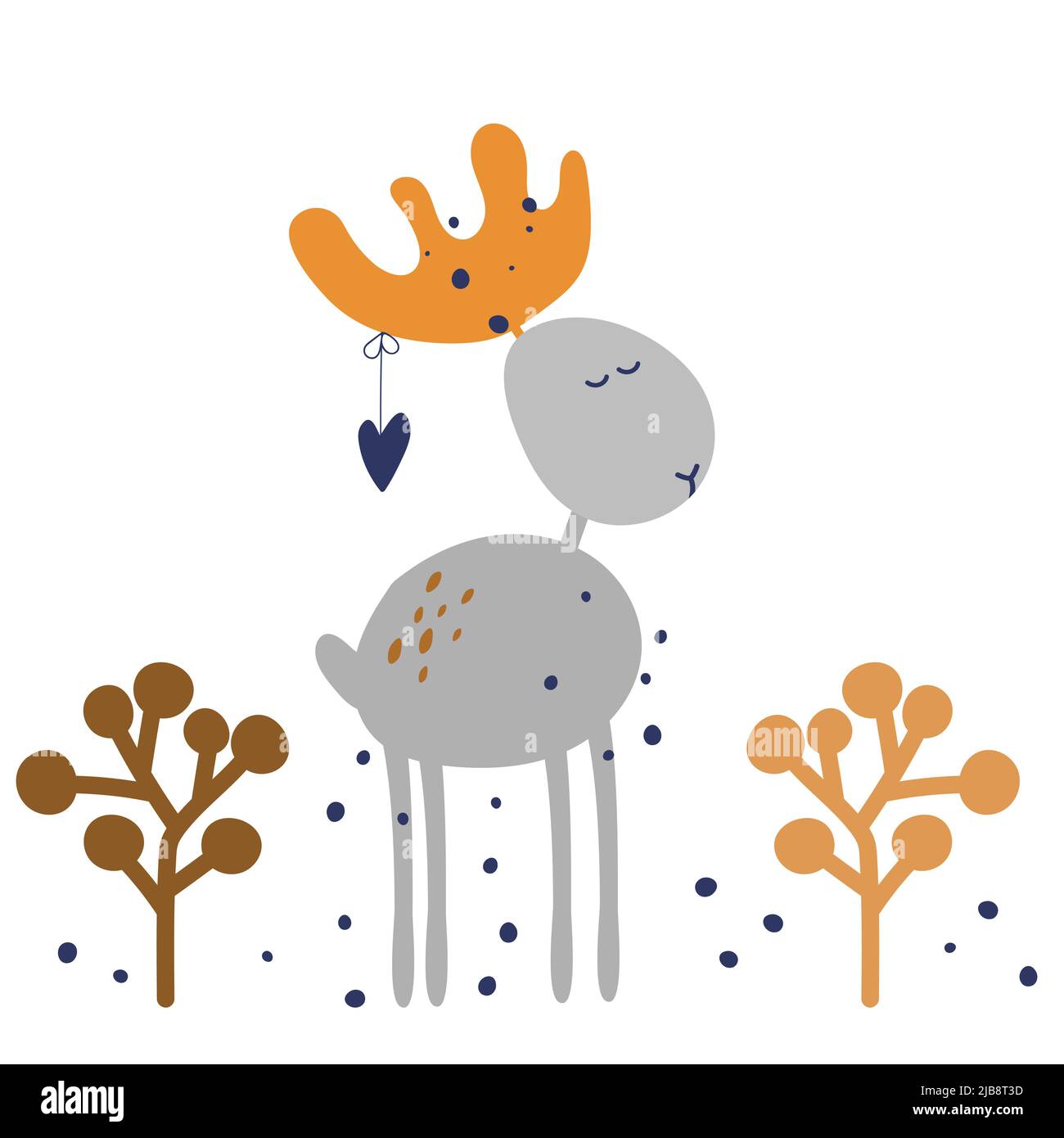 Autumn deer elk vector Stock Vector Image & Art - Alamy