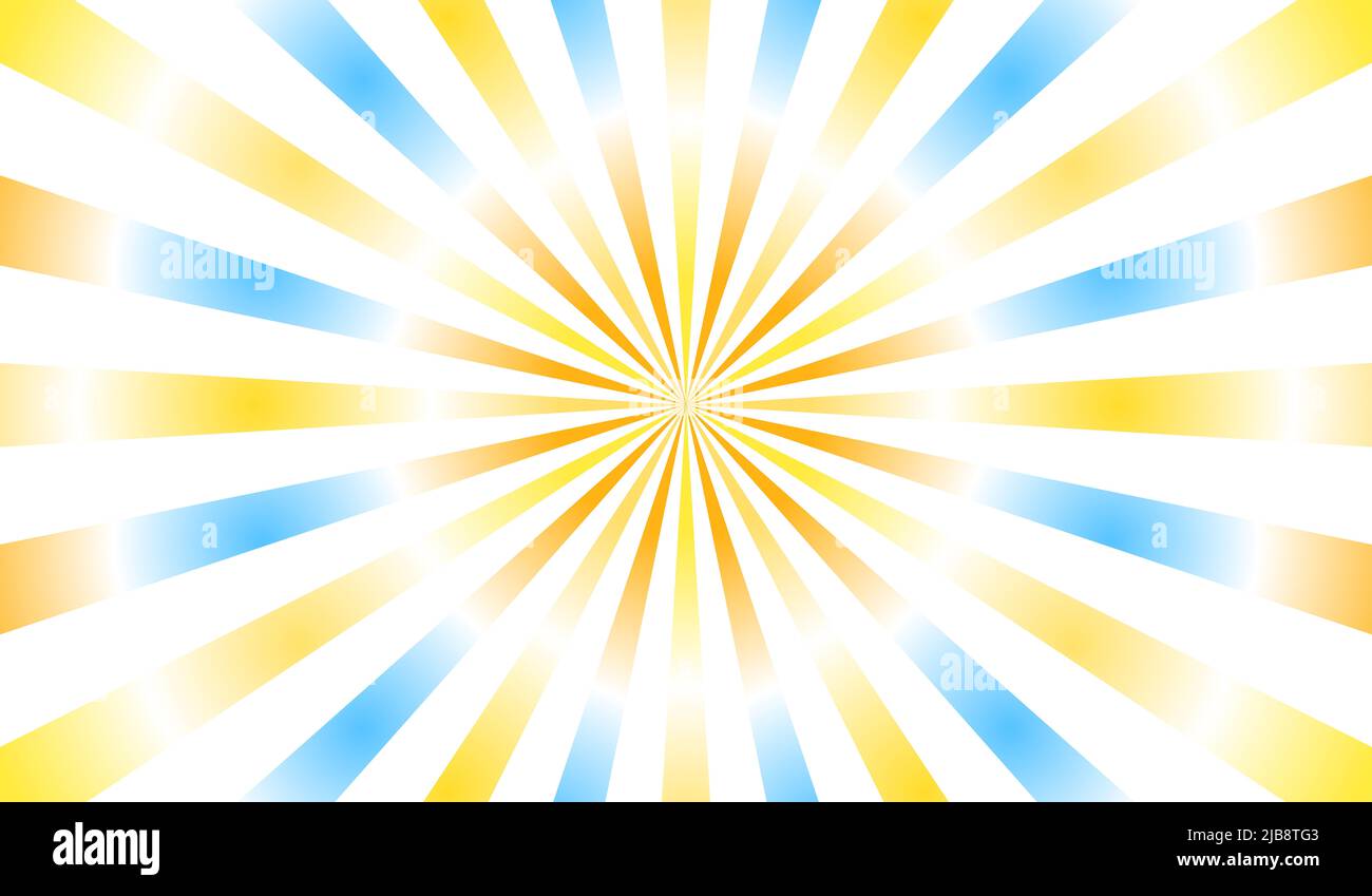 abstract orange blue sun rays, retro styled sun burst pattern texture ...