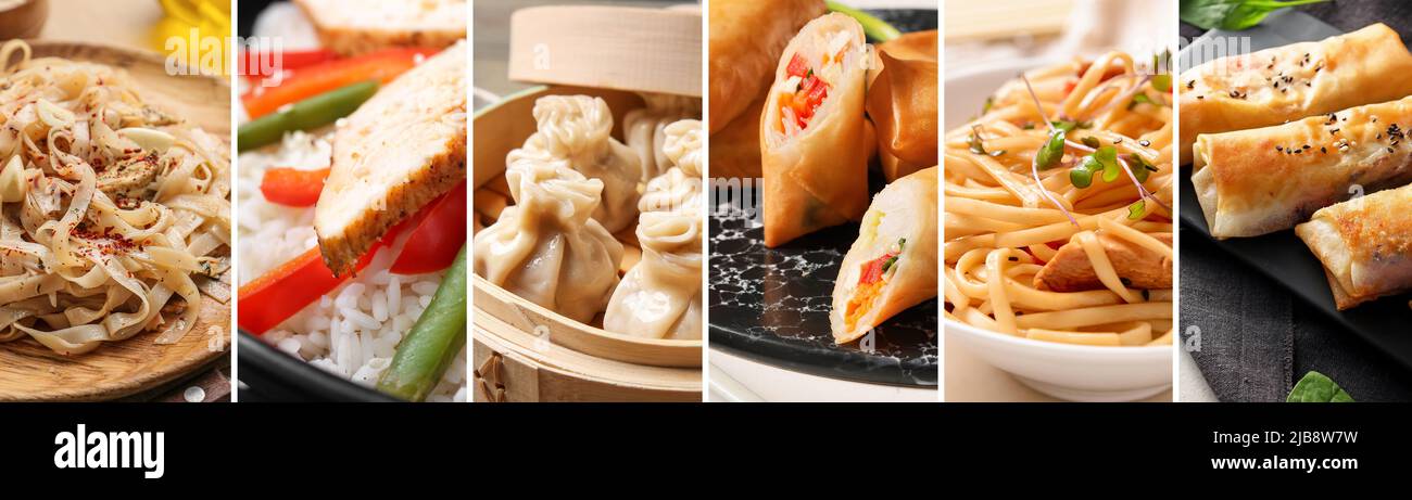 Set of traditional Chinese food, closeup Stock Photo - Alamy