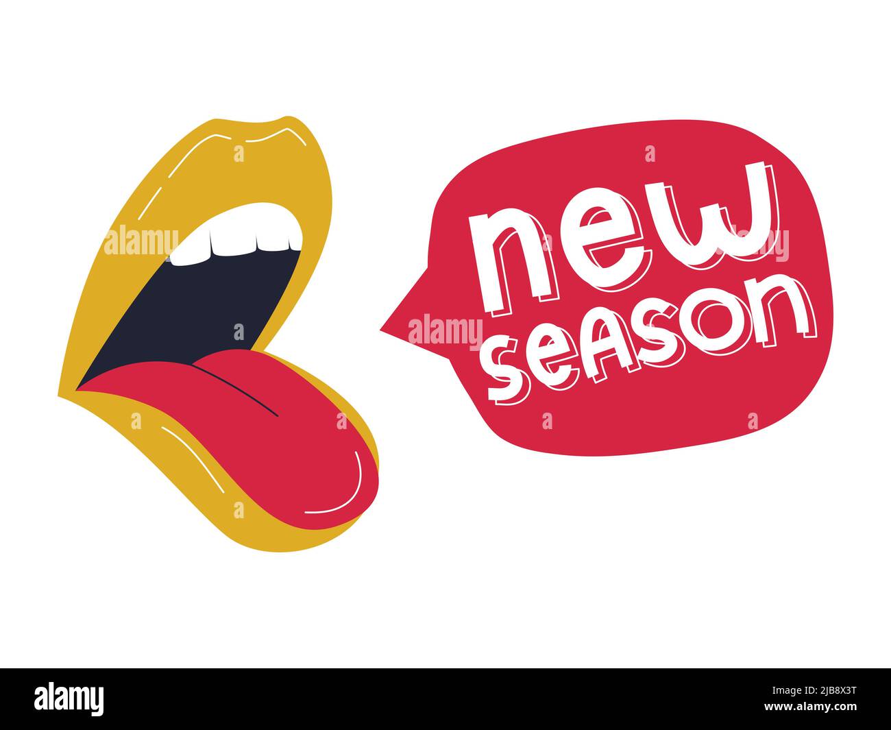 Lips and tongue Stock Vector Images - Alamy