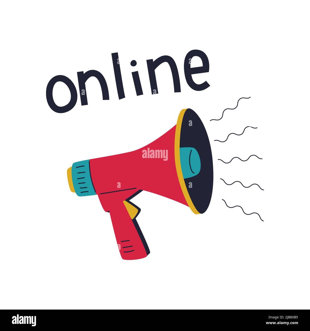 Loudspeaker announcements Stock Vector Images - Alamy