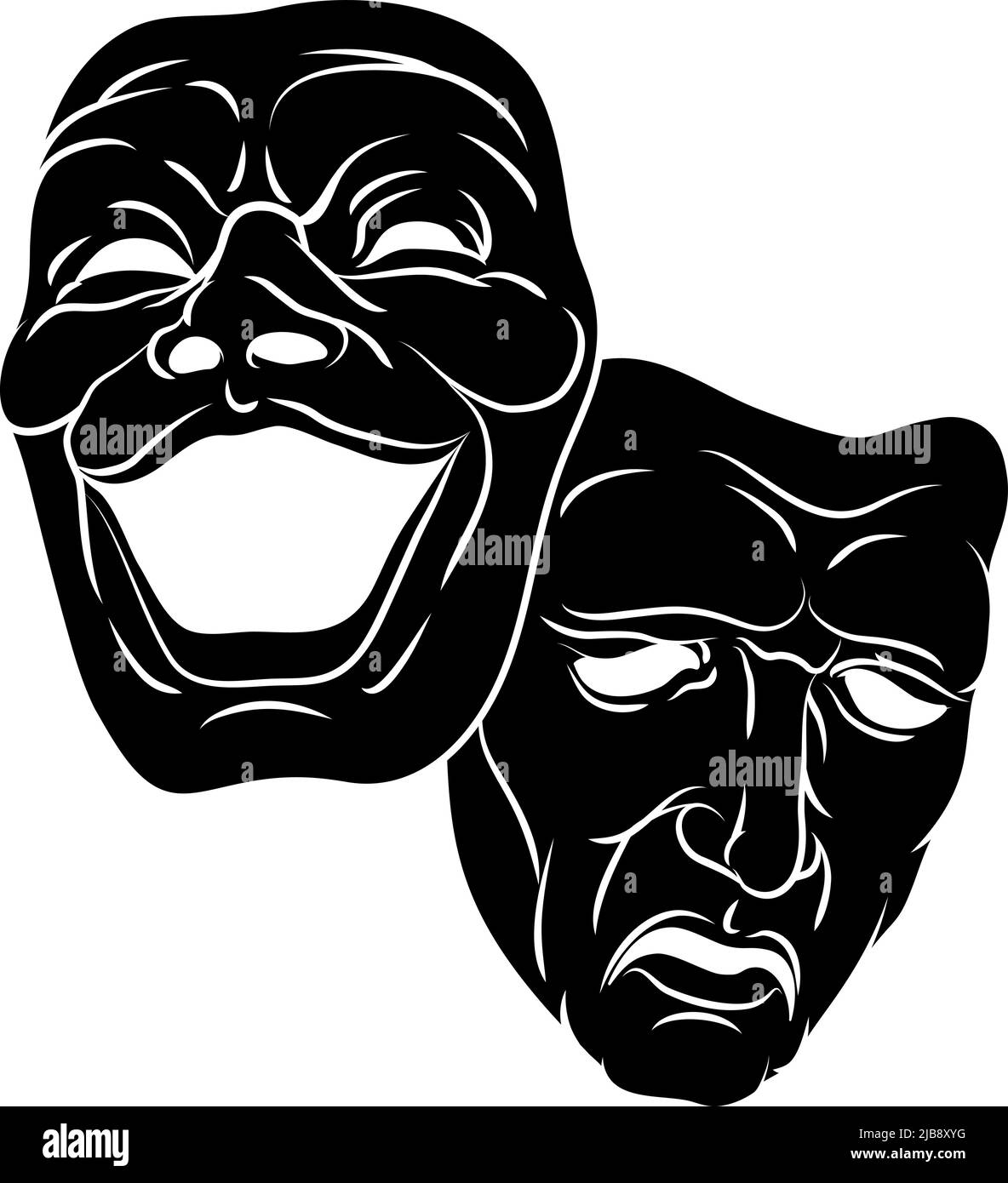 Crying mask drawing hi-res stock photography and images - Alamy