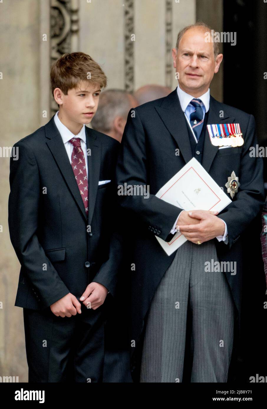 London, UK. 03rd June, 2022. Prince Edward and James Mountbatten ...