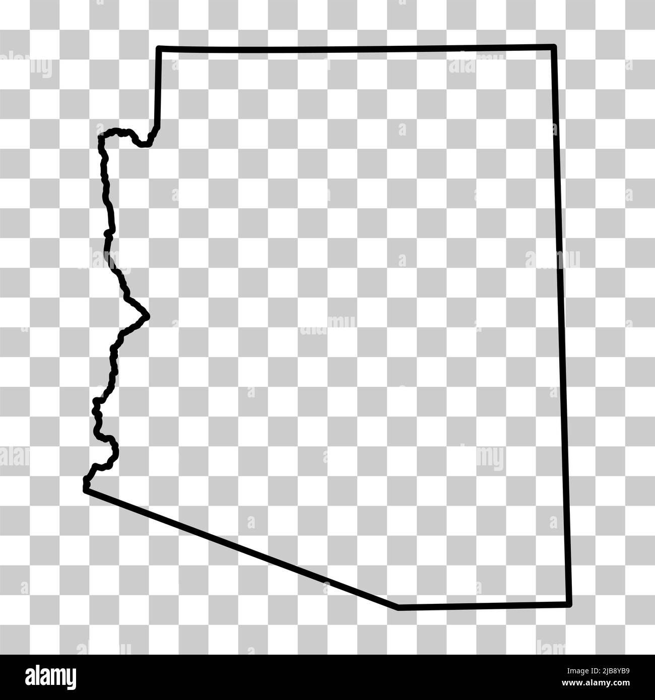 Arizona map shape, united states of america. Flat concept icon symbol ...