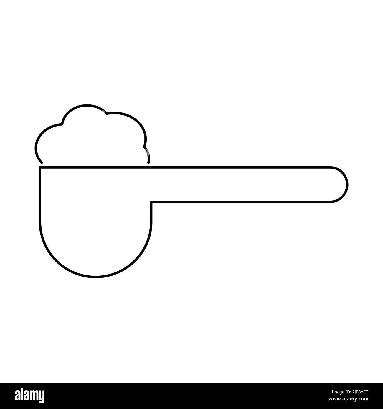 Measuring spoon icon, cook food design symbol, bakery product vector ...