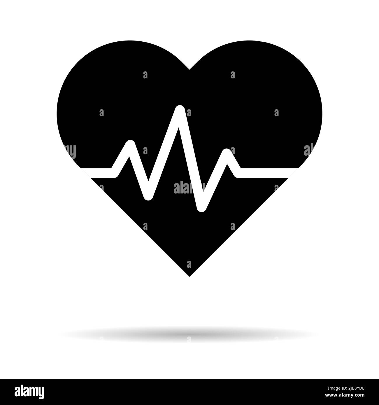 Hearth beat line icon, health medical heartbeat symbol isolated on ...