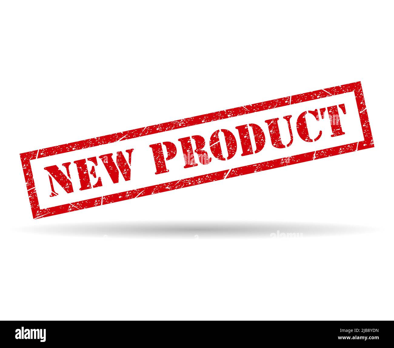 New product stamp symbol shadow, label sticker sign button, text banner ...