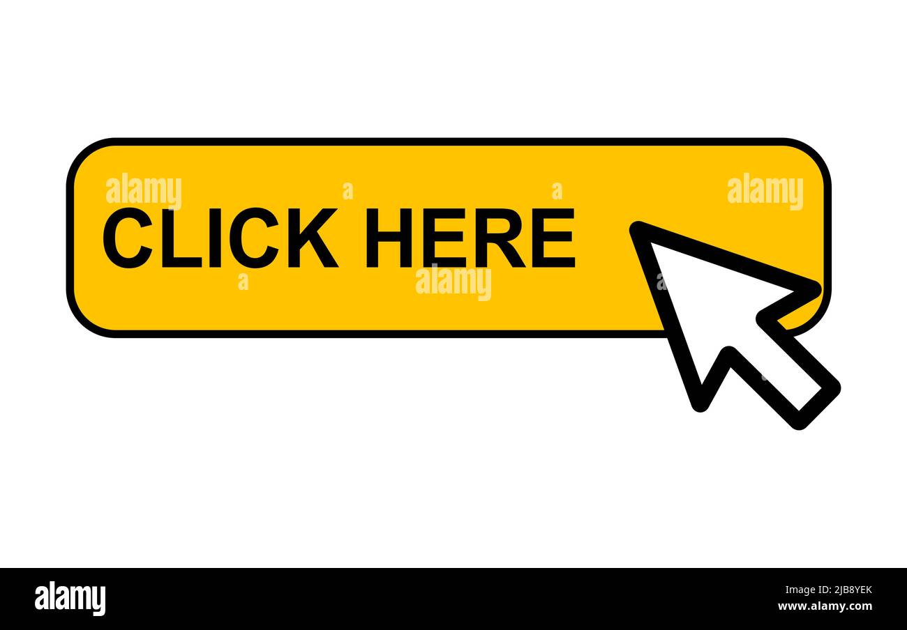 Click here web button, internet flat pointer design, press link vector illustration Stock Vector ...