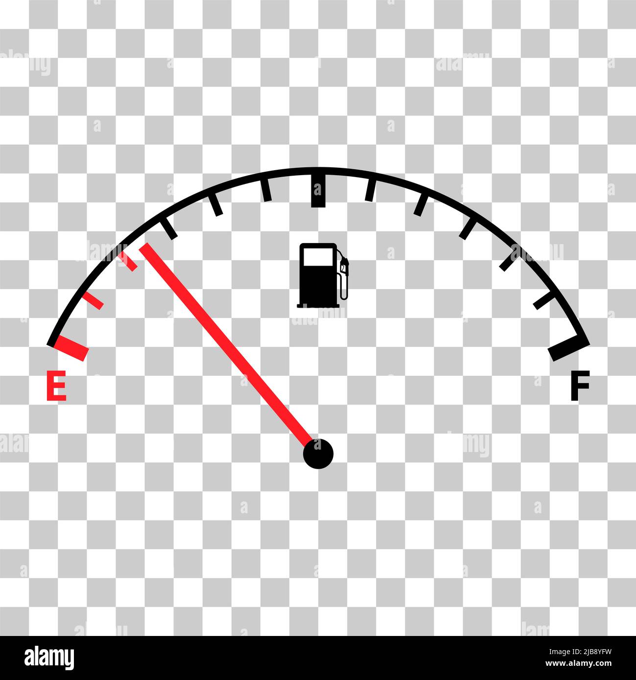Fuel car indicator icon, gauge petrol automobile meter symbol, control ...