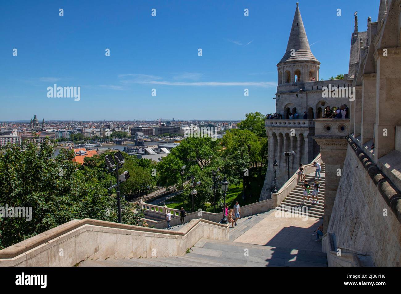 The Halászbástya or Fisherman's Bastion is one of the best known ...