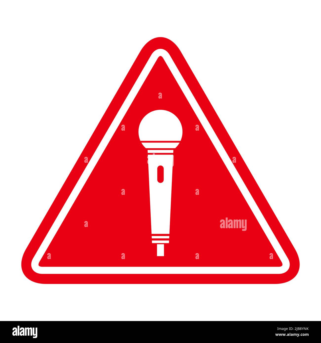 Microphone icon, audio speech symbol, record concert sign, web button ...