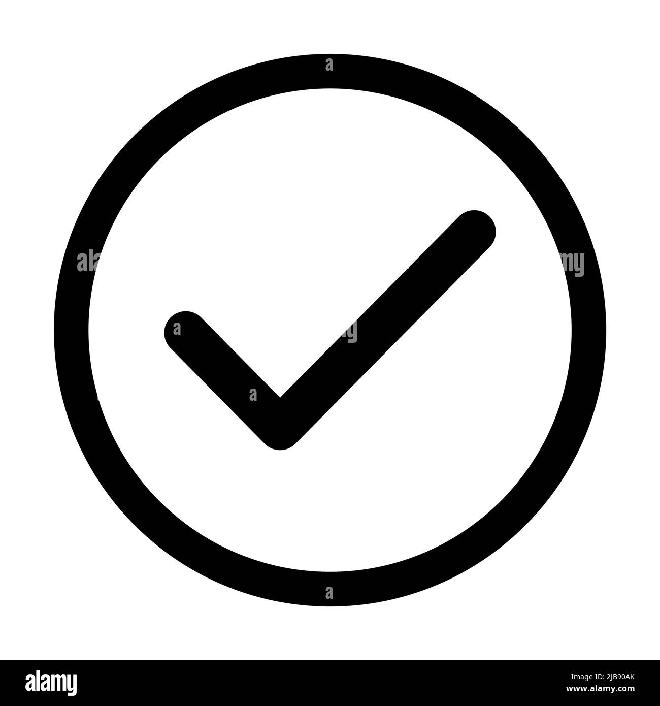 Check mark, tick icon, succes - yes vector illustration isolated on ...