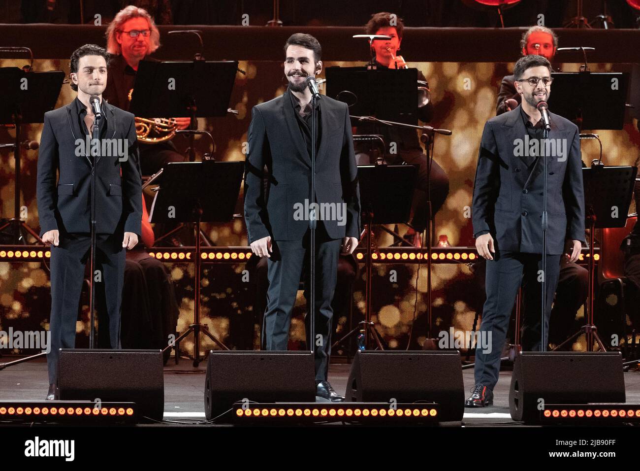 Arena di Verona, Verona, Italy, June 03, 2022, Il Volo during IL VOLO ...