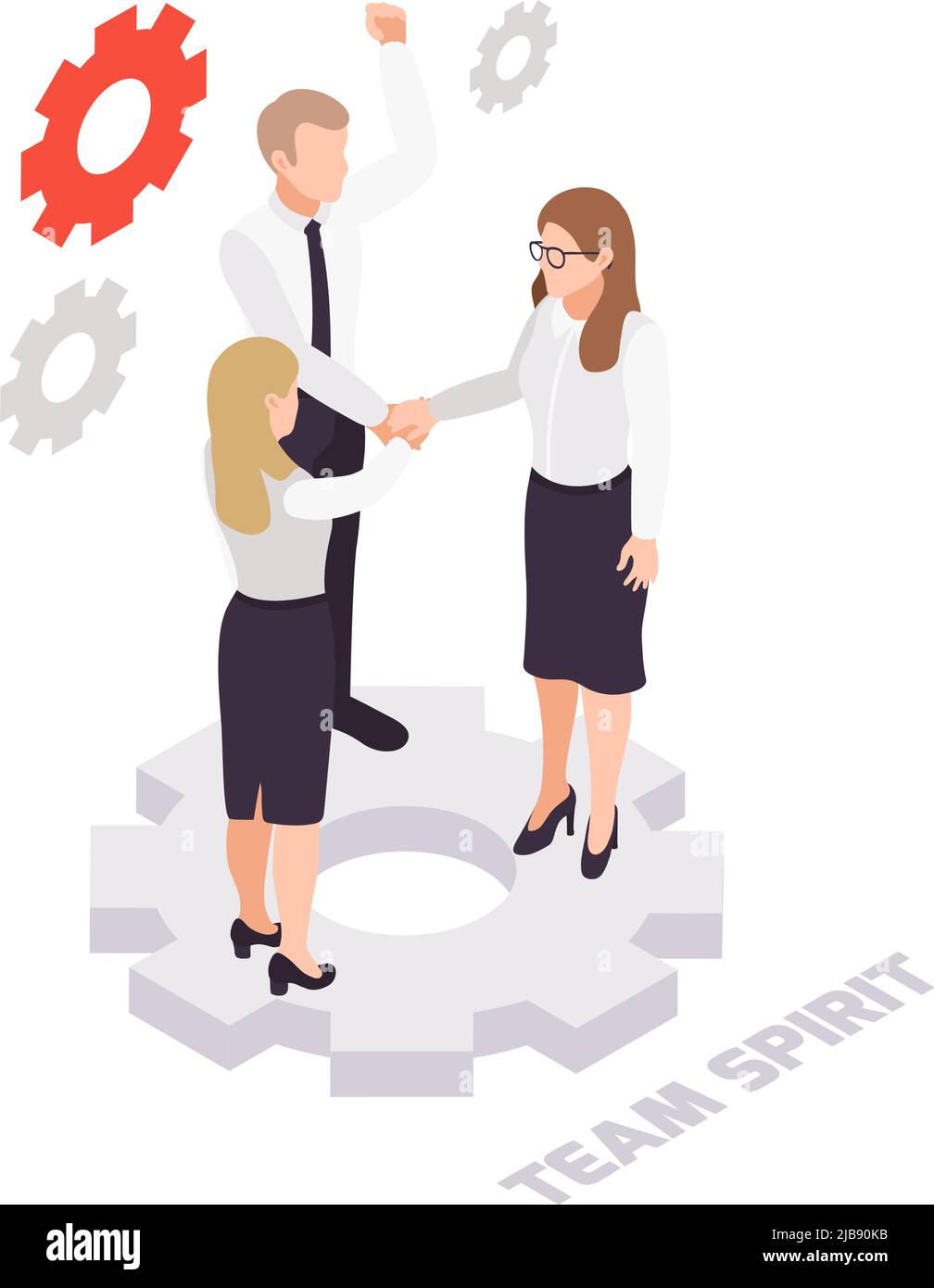 Team spirit vector vectors hi-res stock photography and images - Alamy