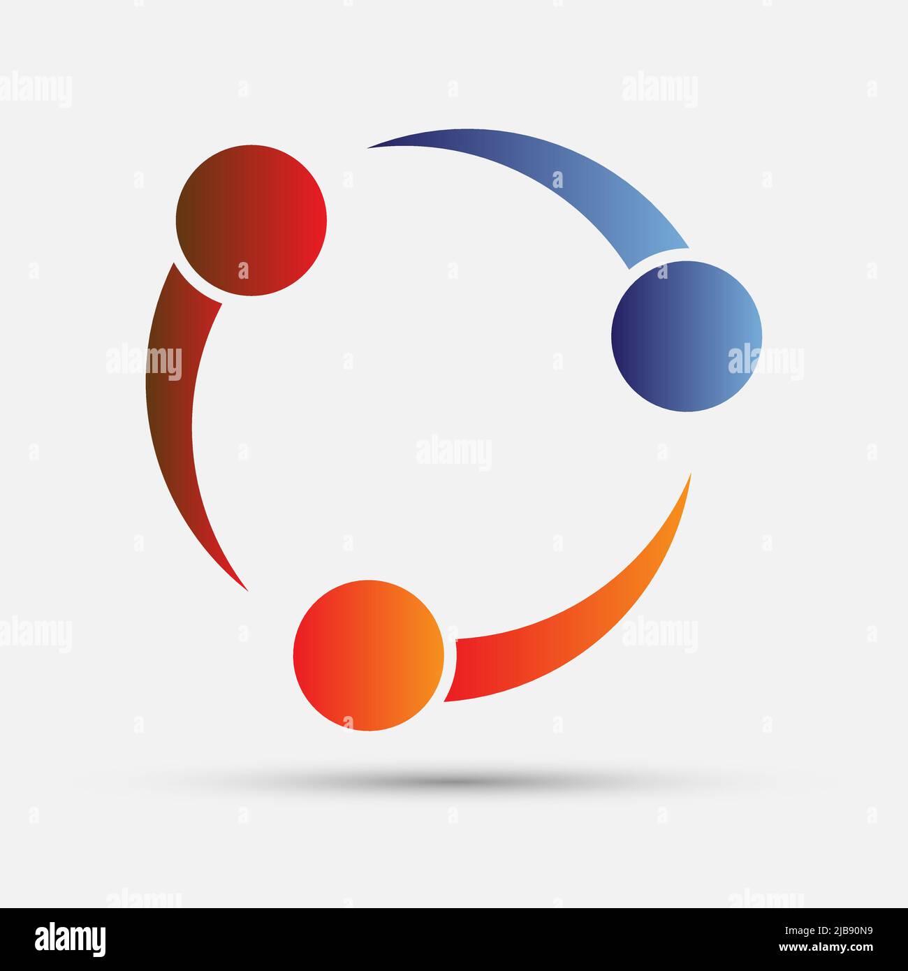 Vector graphic group connection logo people in the circle.team work ...