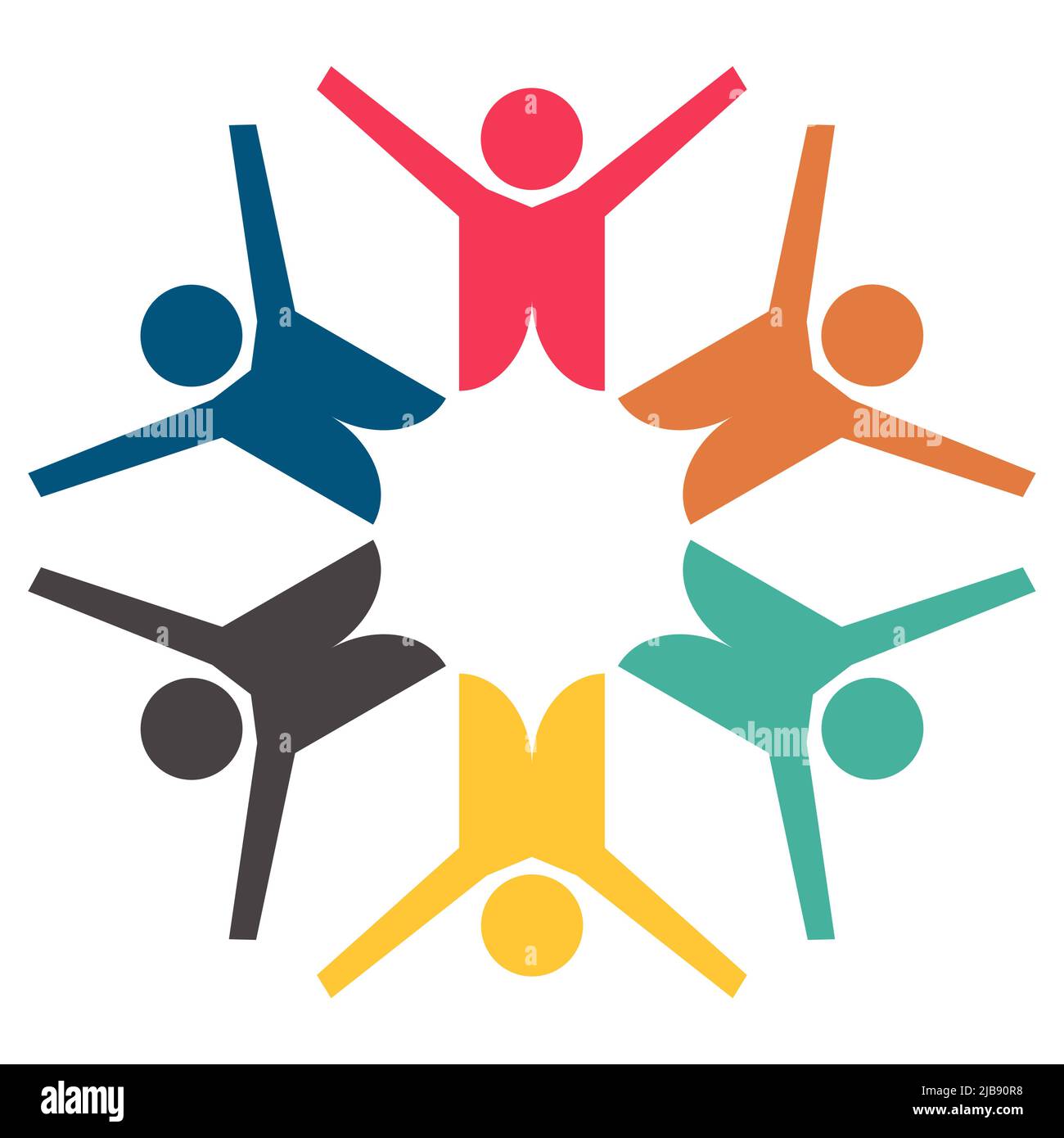 Six Hands Stock Vector Images - Alamy