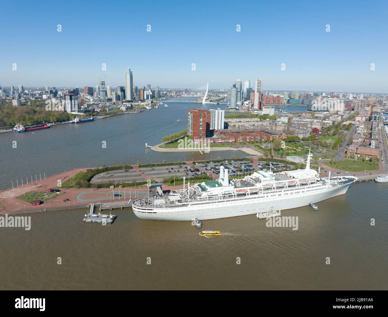 Rotterdam, 18th of april 2022, The Netherlands. Cityscape of Rotterdam ...