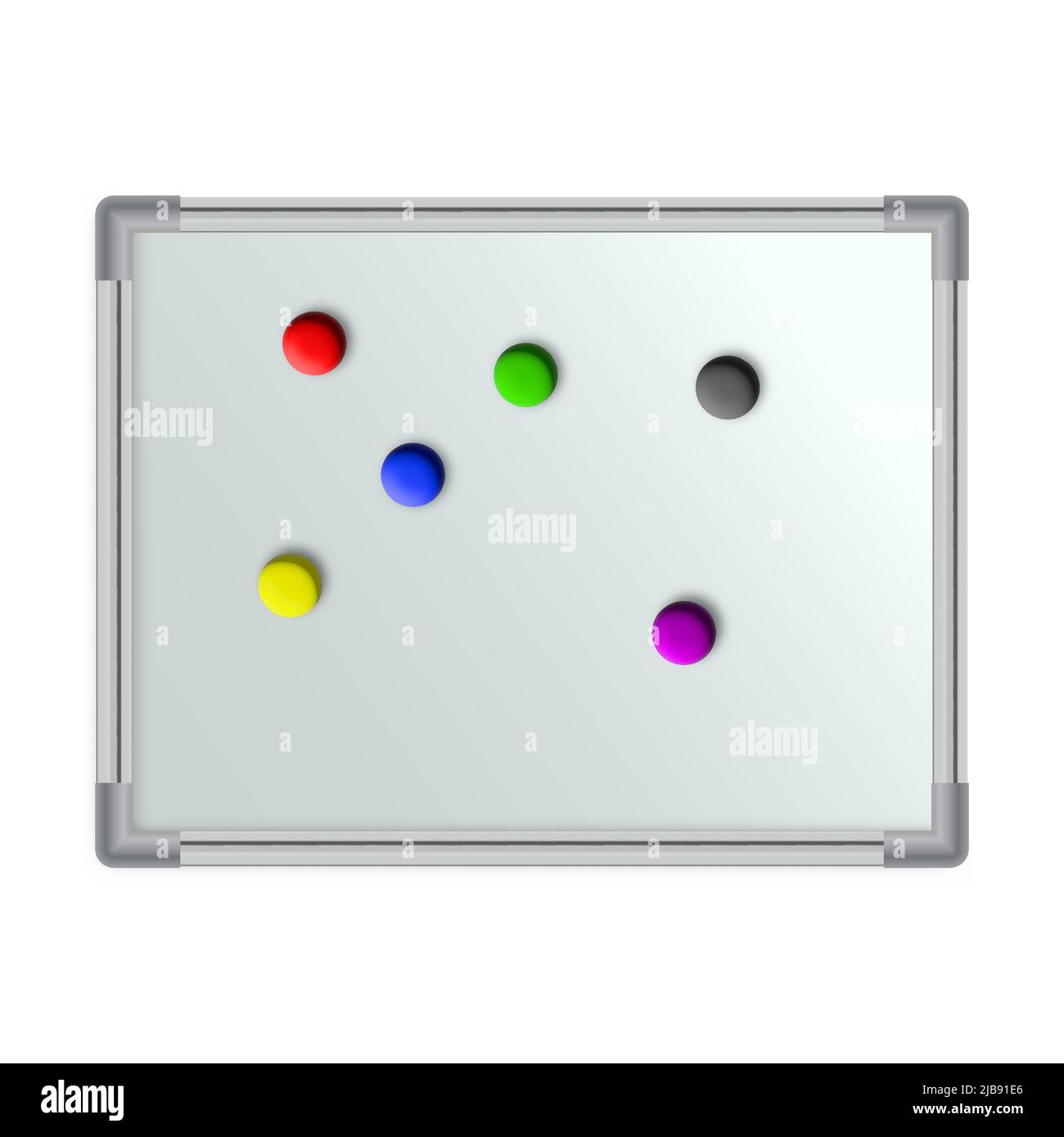 Magnetic board for drawing with a marker, vector illustration Stock ...