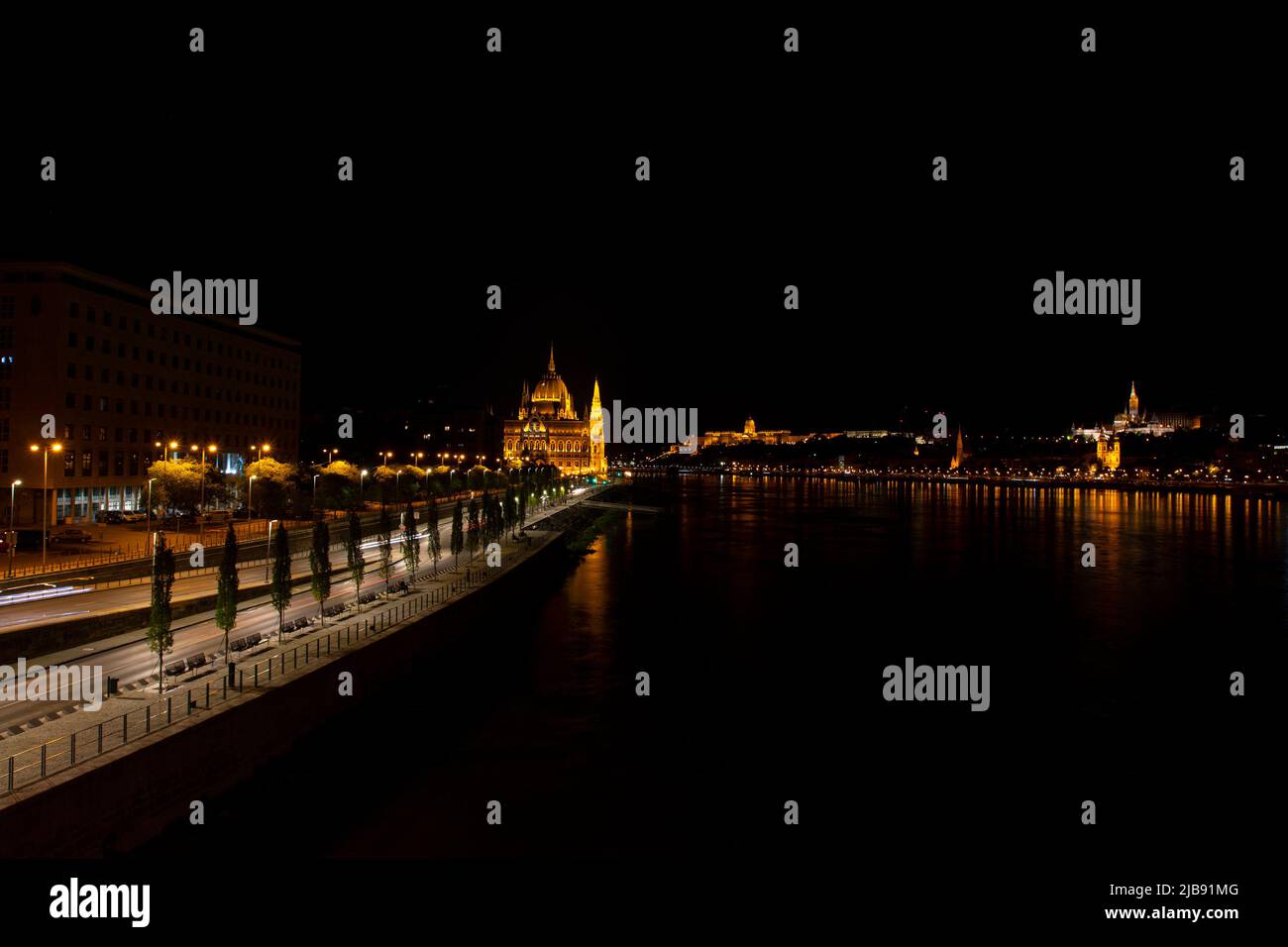 a nightscape photo for budapest city , it shows the most attractive ...