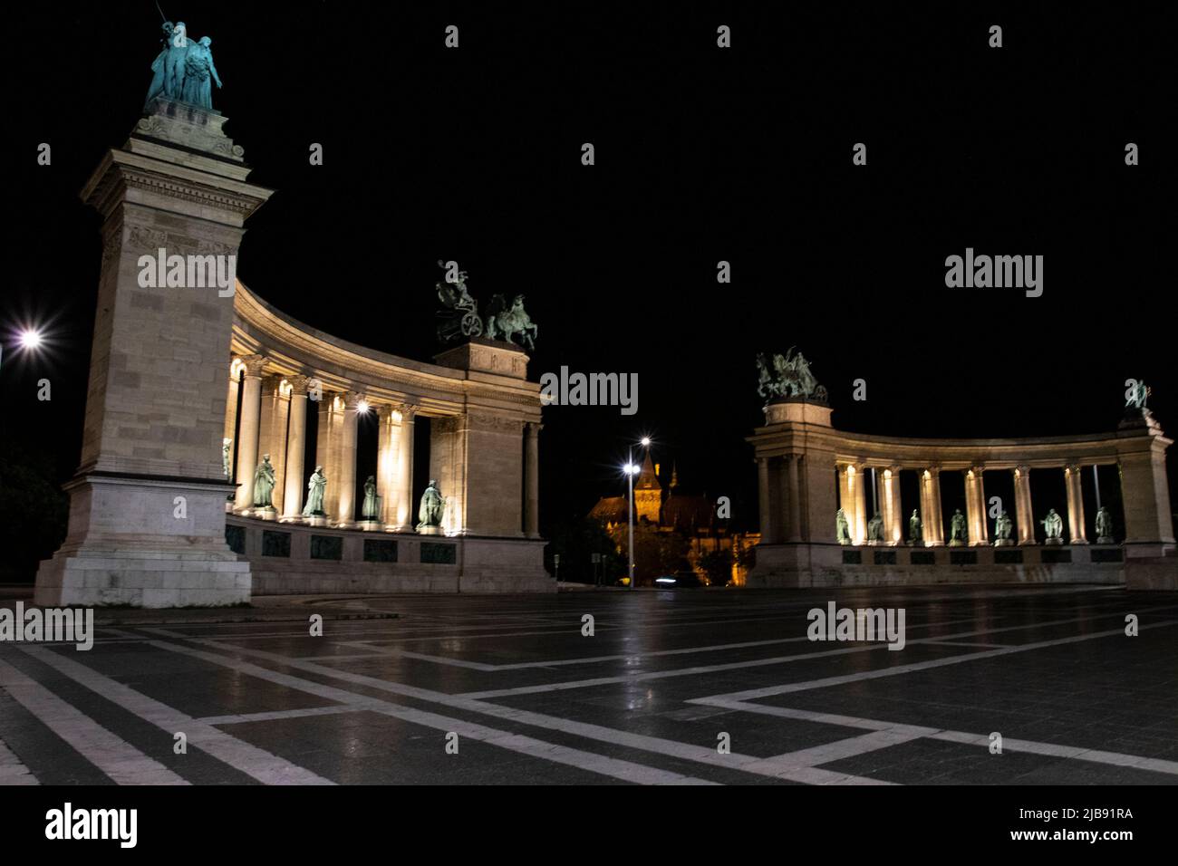 Millennium Monument on the Heroes' Square and its considered one of the ...