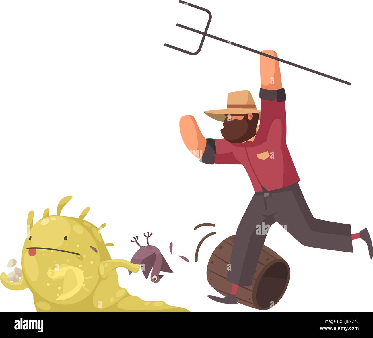 Angry Farmer Clip Art