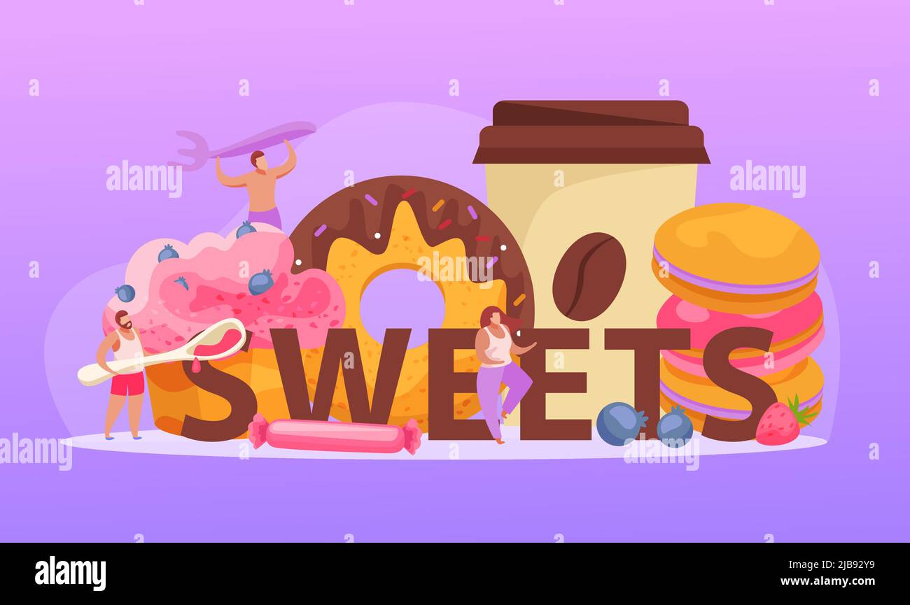 Confectionery composition Stock Vector Images - Alamy