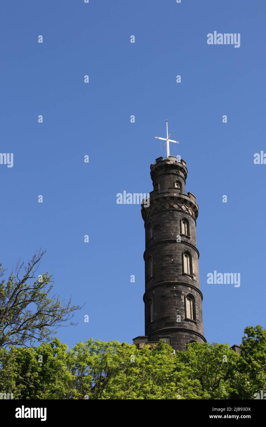 Nelson Monument on Calton Hill, Edinburgh Stock Photo - Alamy