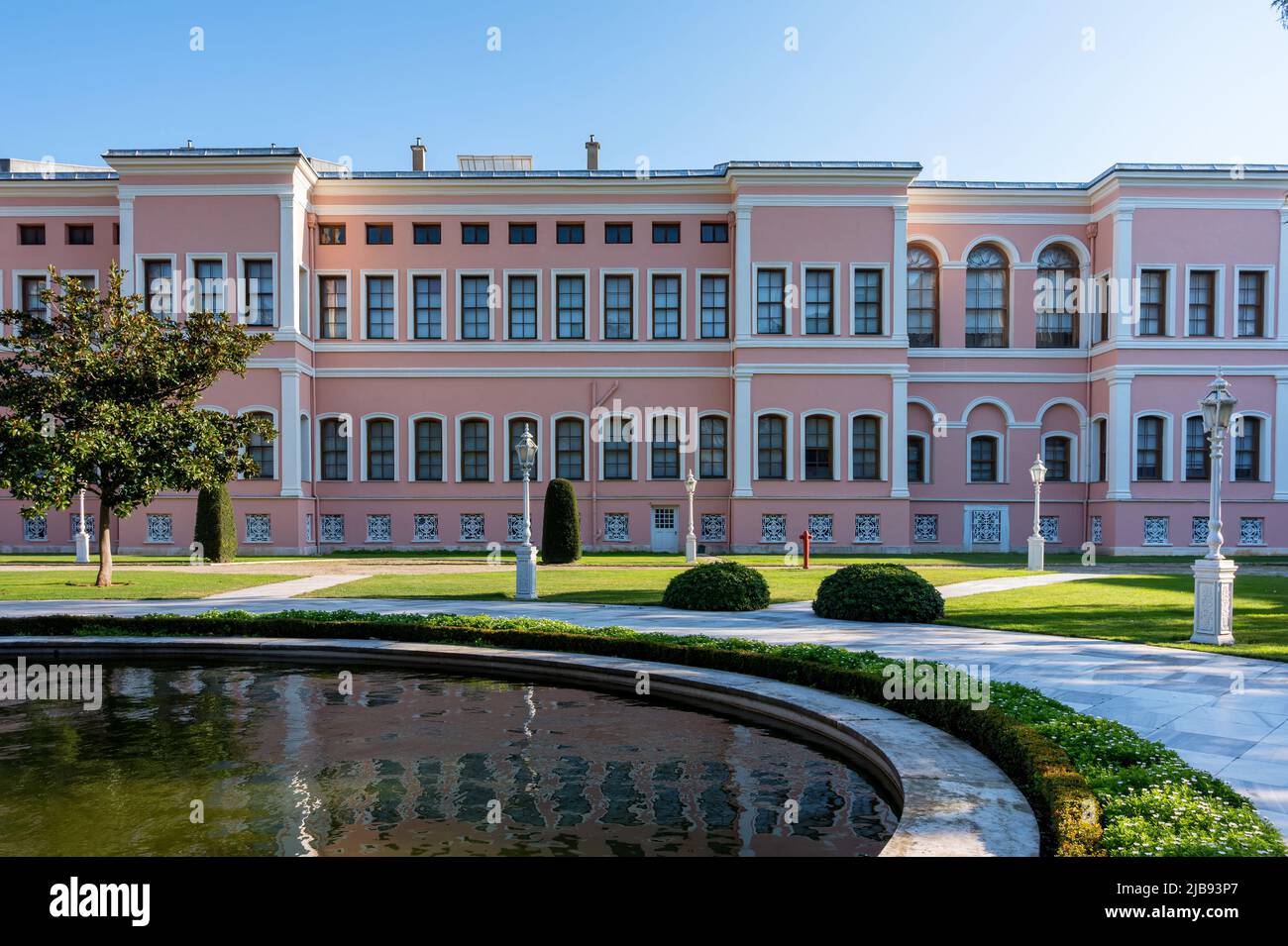 ISTANBUL, TURKEY - January 2022: Exterior view of the harem building of ...