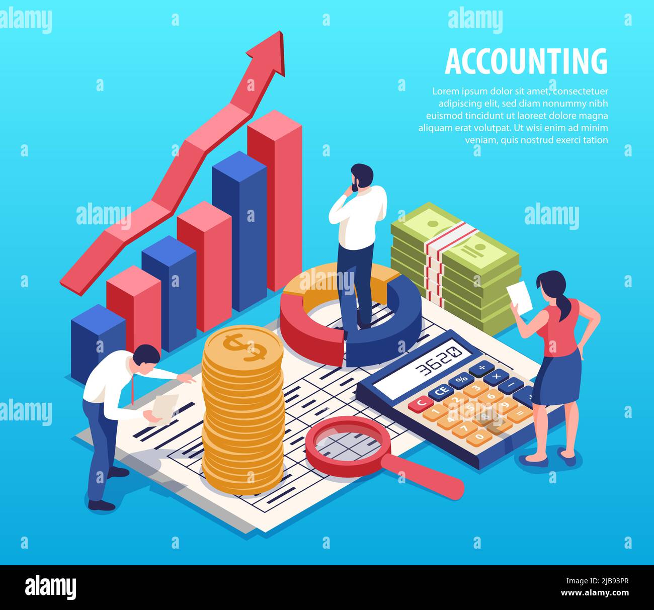 Accounting department vectors hi-res stock photography and images - Alamy