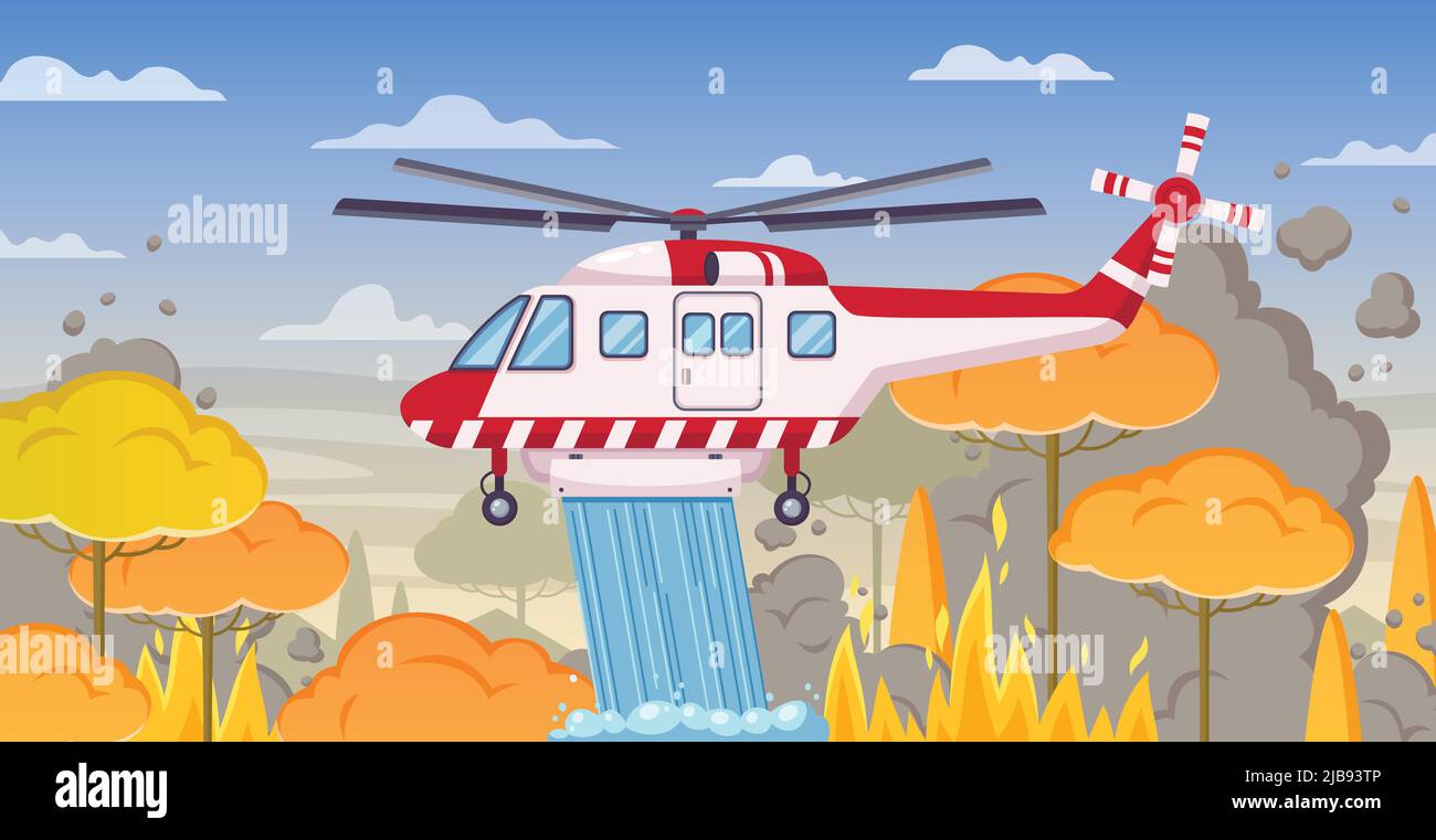 Cartoon Rescue Helicopter