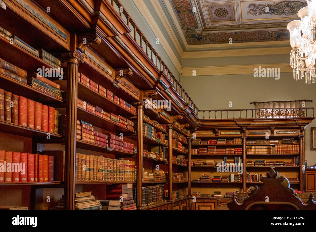 ISTANBUL, TURKEY - January 2022: The Sultan's library in Dolmabahce ...