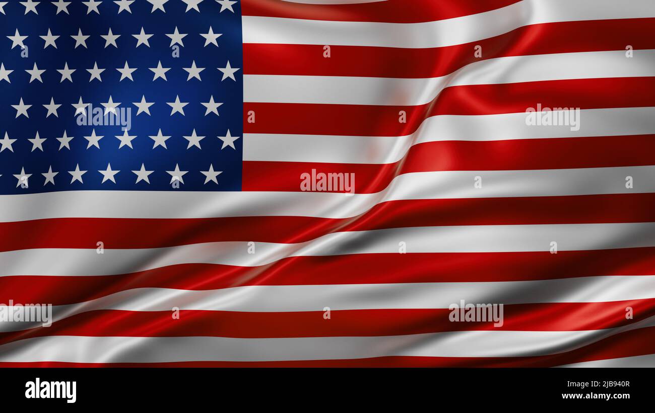 United States of America USA national flag full screen background, silk ...