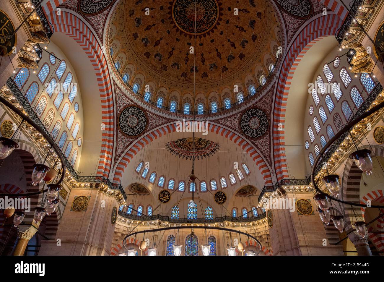 ISTANBUL, TURKEY - January 2022: Suleymaniye Mosque or Suleymaniye ...