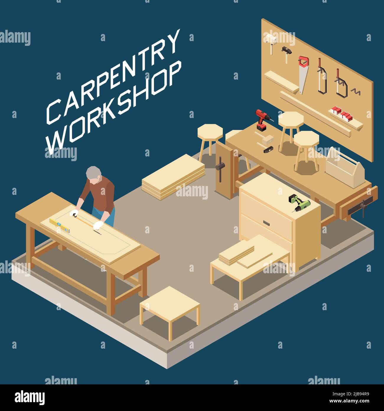 Carpentry tutor Stock Vector Images - Alamy
