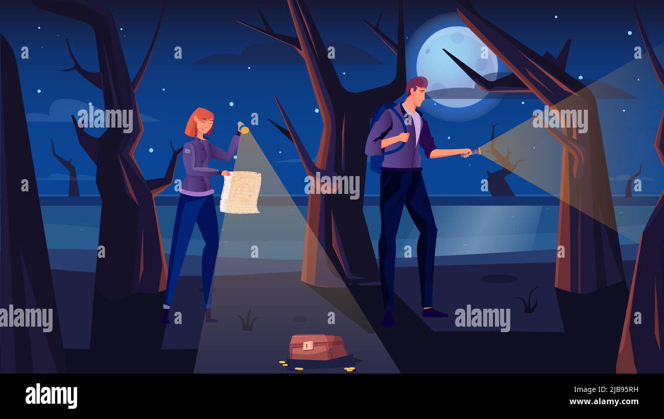 Treasure hunt map hi-res stock photography and images - Alamy