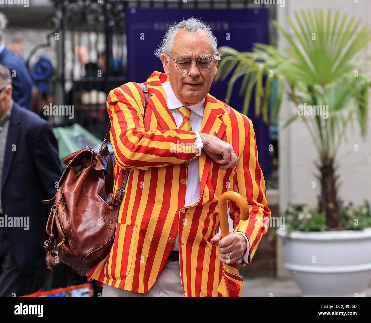 A MCC and Middlesex member in full members colours Stock Photo - Alamy