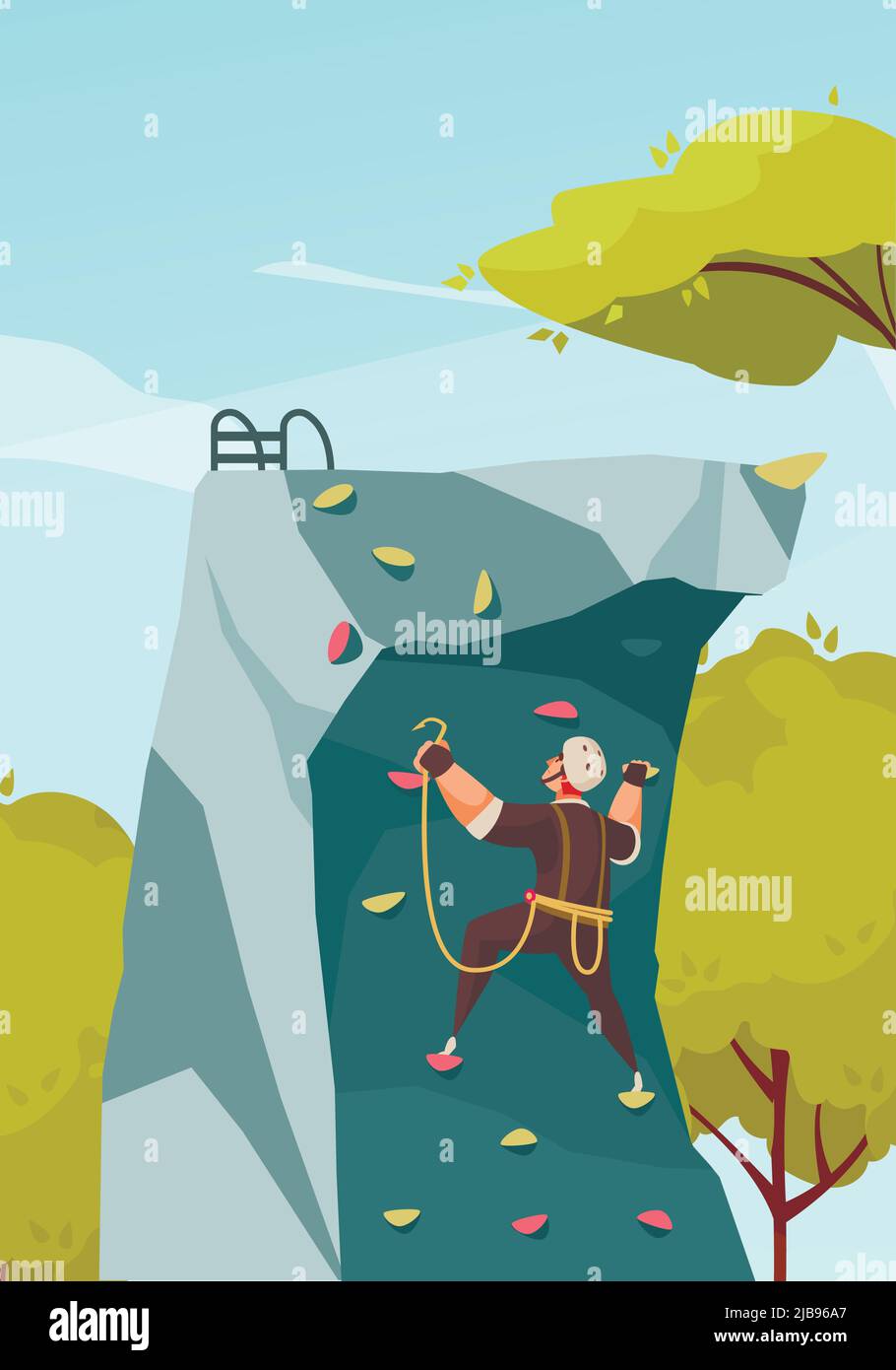 Joy climbing trees Stock Vector Images - Alamy