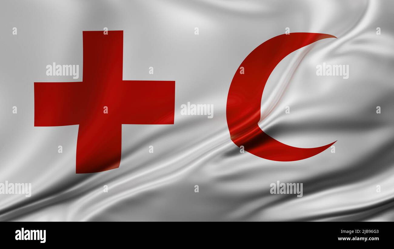 International Red Cross and Red Crescent Movement flag full screen ...