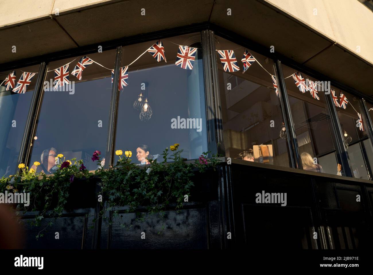 Union Jack flags up in bars and pubs by river Thames to commemorate ...