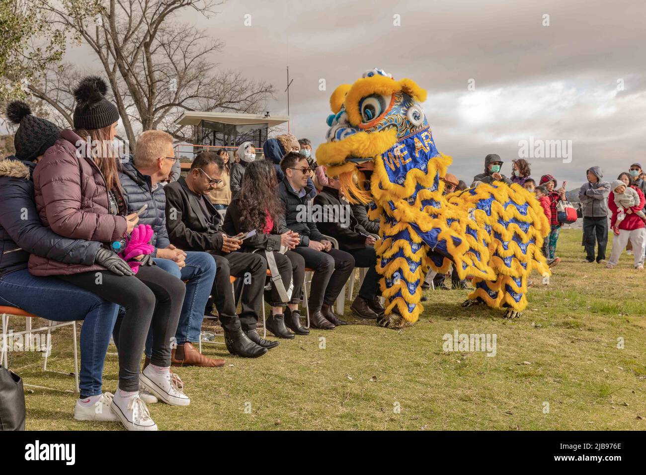 Canberra. 4th June, 2022. Photo taken on June 4, 2022 shows people ...