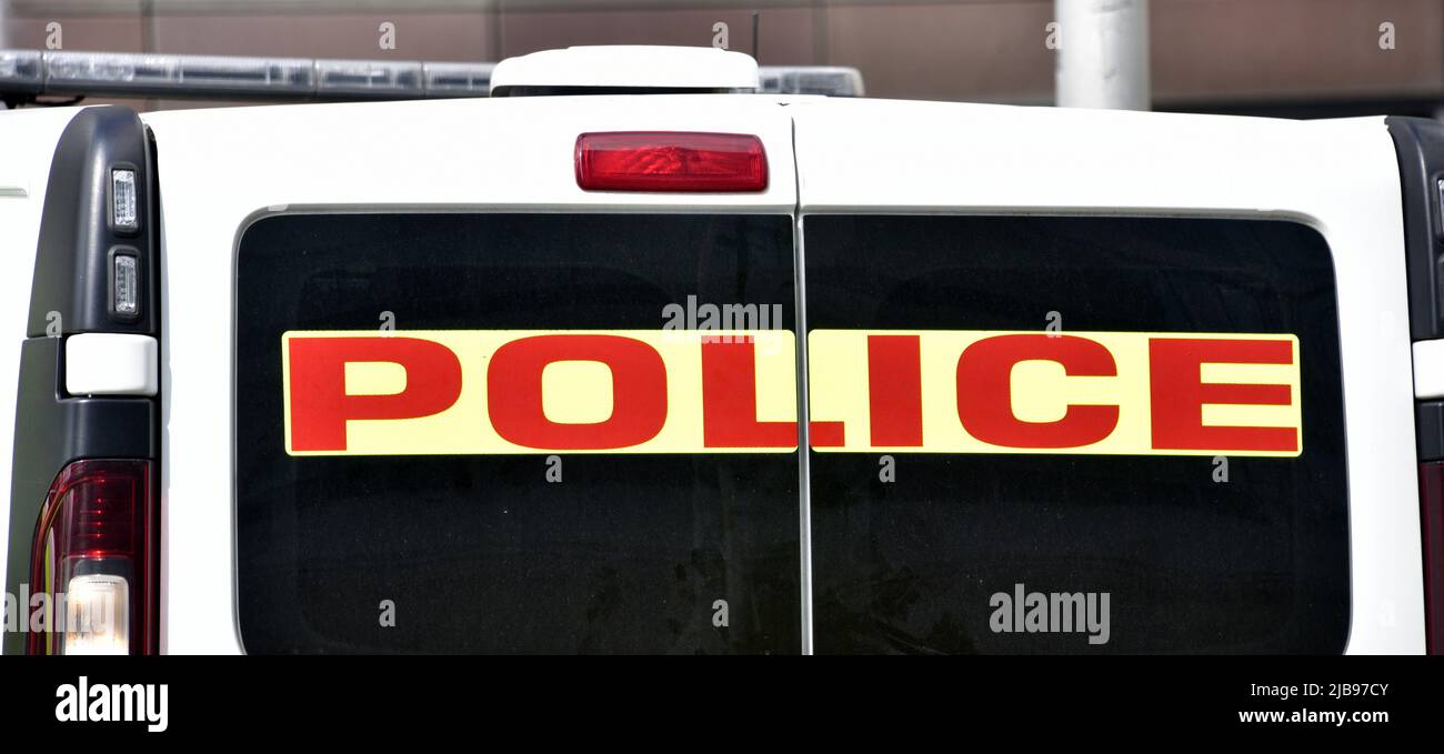 Police car vehicle van hi-res stock photography and images - Alamy