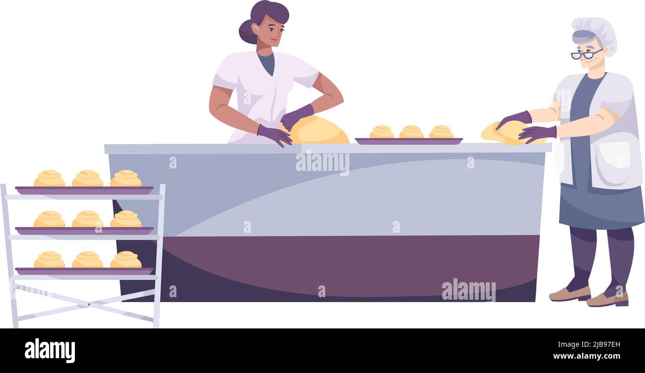 Dough shaping Stock Vector Images - Alamy