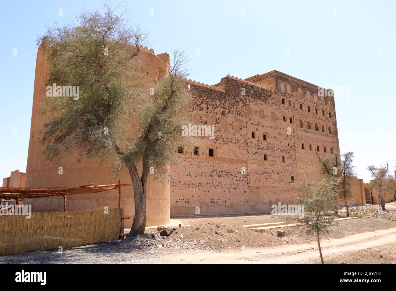 Fort Jabreen Castle, a beautiful historic castle in Oman Stock Photo ...