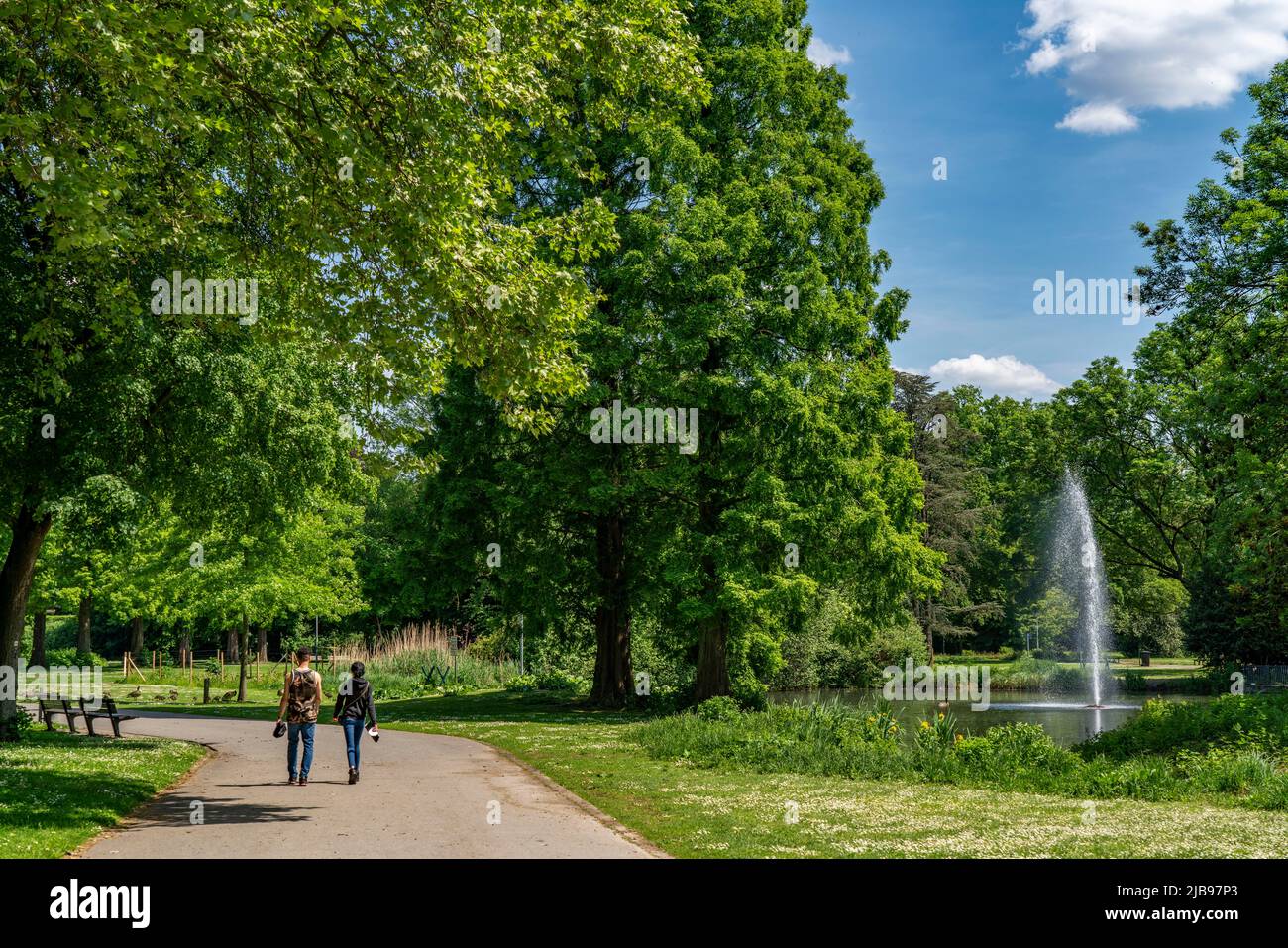 Kaiser Wilhelm Park, park in Essen-Altenessen, Essen, NRW, Germany ...