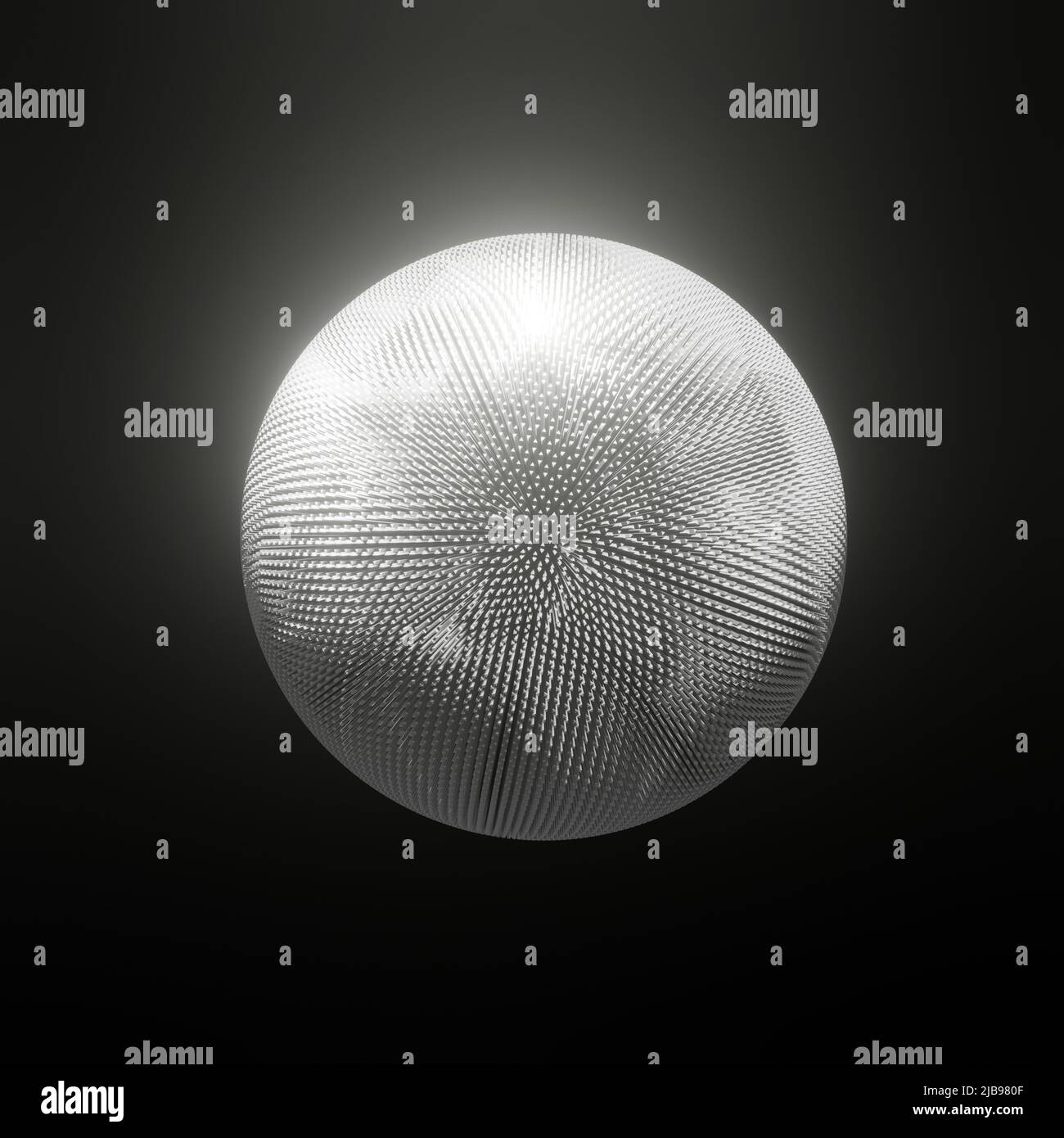 abstract background sphere disco ball white gray color of extruded ...