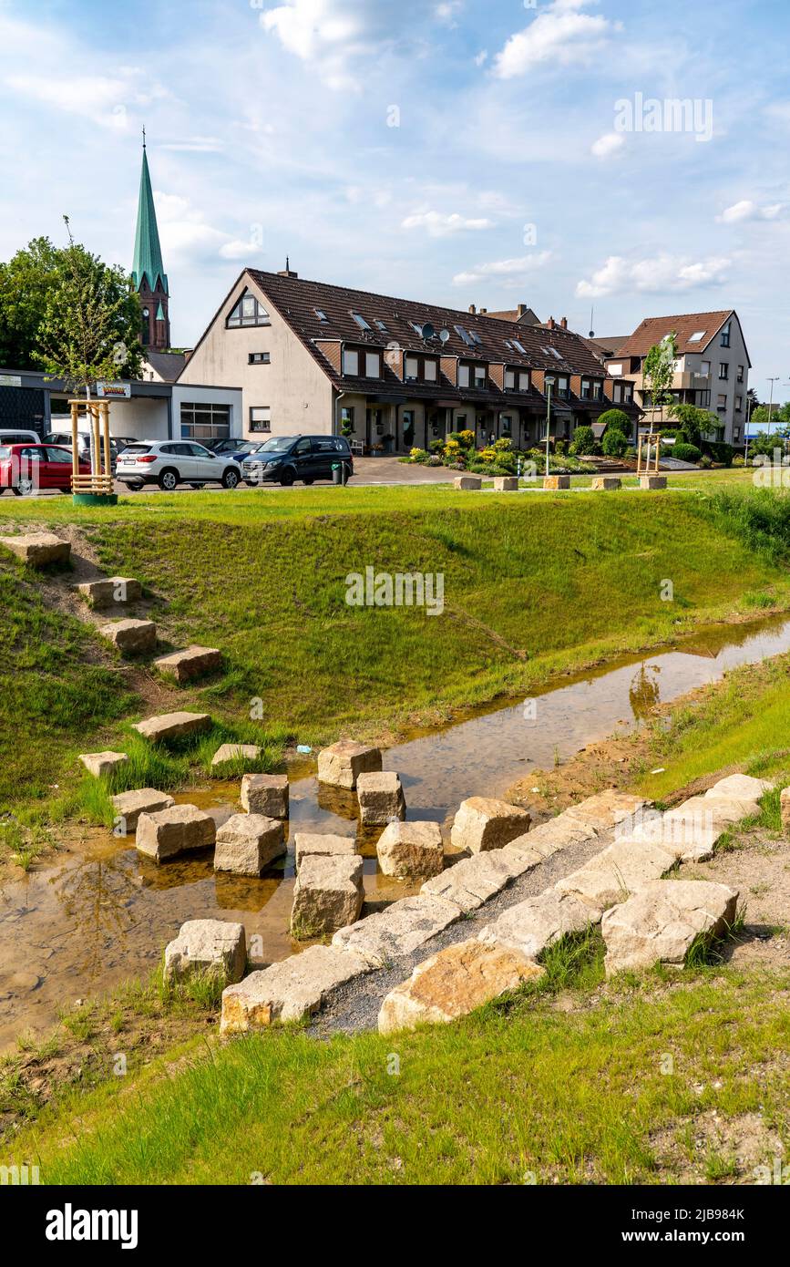 The Katernberger Bach, for over 40 years the stream was piped, 1.2 km ...