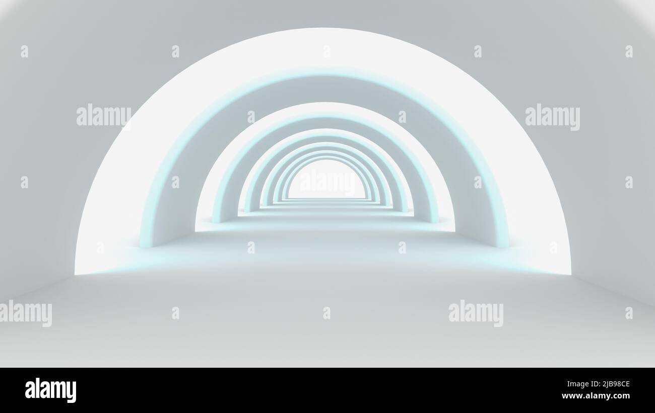 Abstract tunnel 3d model hi-res stock photography and images - Alamy