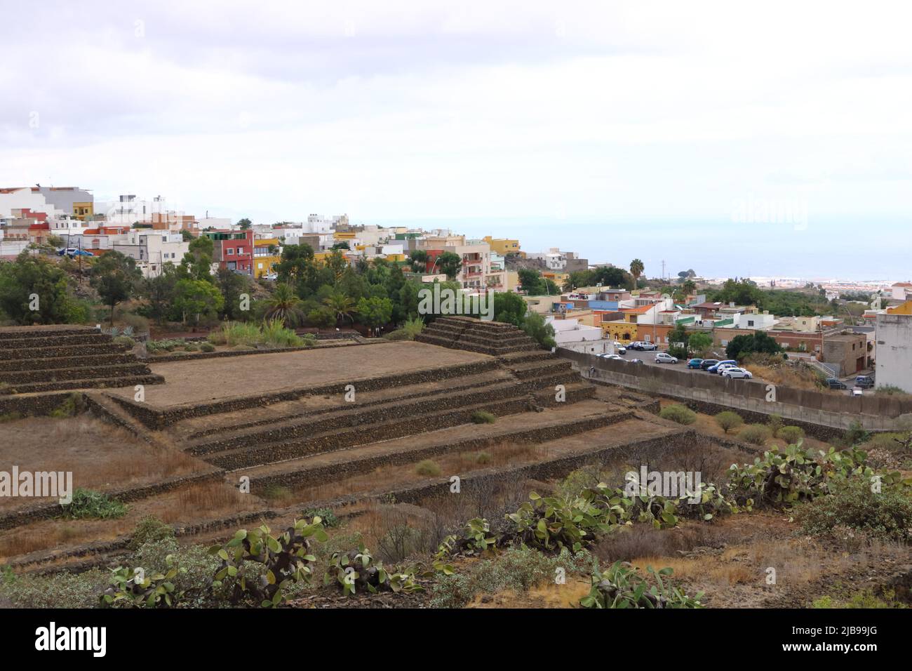 Ancient Guanche Guimar Pyramids in Tenerife Island Stock Photo - Alamy
